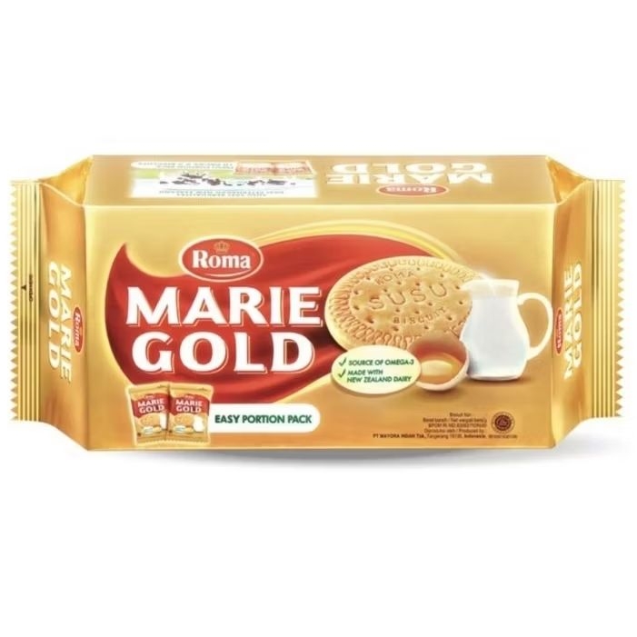 Jual Roma Biskuit Marie Gold Biskuit 220 g | Shopee Indonesia