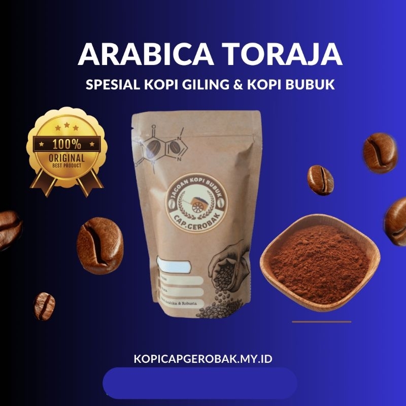Jual Kopi Arabika Toraja Kopi Giling Arabika Toraja 500gram - 1kg Enak Termurah Cap Gerobak ...