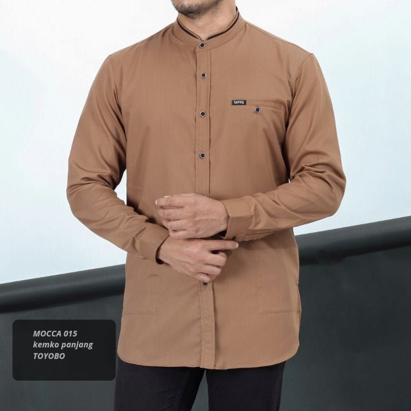 Jual Kemeja Koko List Polos Nabawi by Dupayana - Kemeja Koko Pria ...