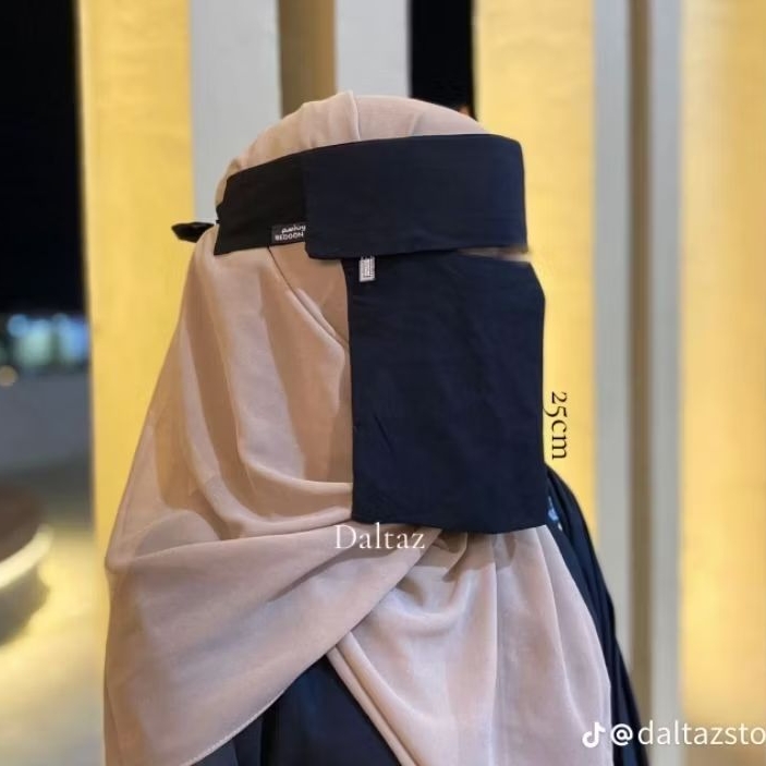 Jual CADAR NIQAB PENDEK&PANJANG TALI KECIL IMPORT ORI ARAB SAUDI ...