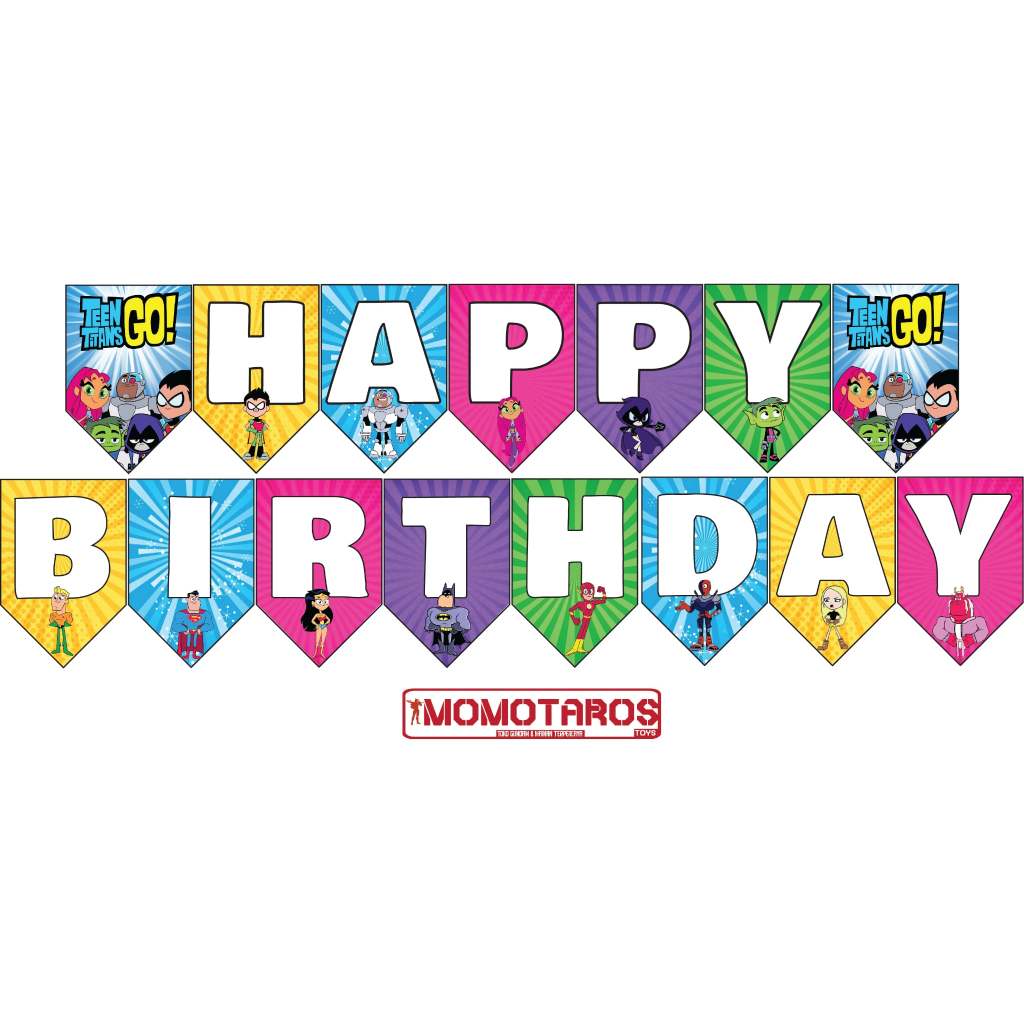 Jual Banner HBD Teen Titans Go DC | Shopee Indonesia