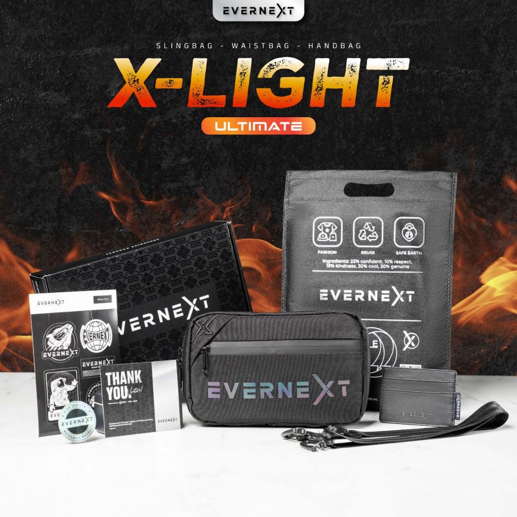Jual Evernext - Tas Selempang Pria Anti Air Waist Bag Multifungsi 3IN1 ...