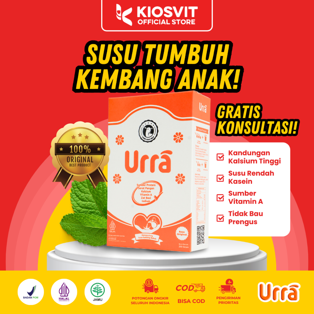 Jual Urra - Susu Kambing Saanen Solusi Tumbuh Kembang Anak 200gr ...