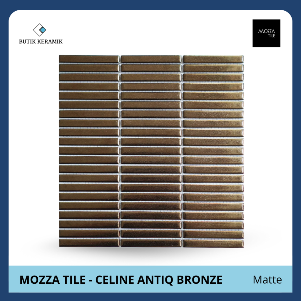 Jual Keramik Mosaic | Keramik Mozaik | Mozza Tile | Celine Bronze Steel ...