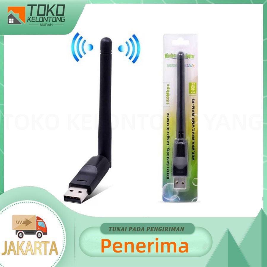 Jual Wireless Adapter Receiver Antena Wifi PC Laptop Set Top Box USB Wifi Dongle MT7601 | Shopee ...