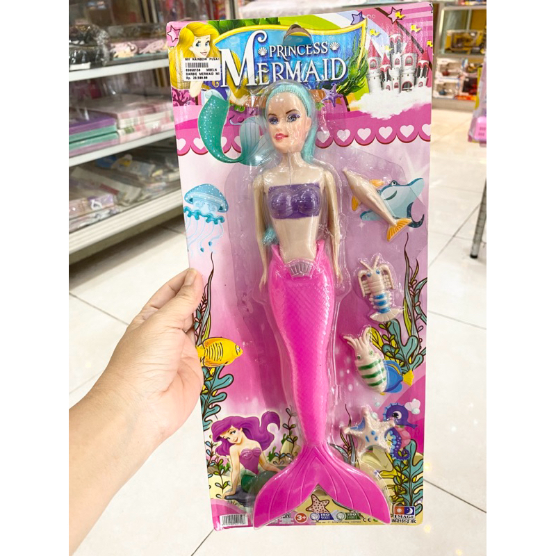 Jual Mainan Boneka Mermaid / Putri Mermaid dolls putri duyung plastik ...