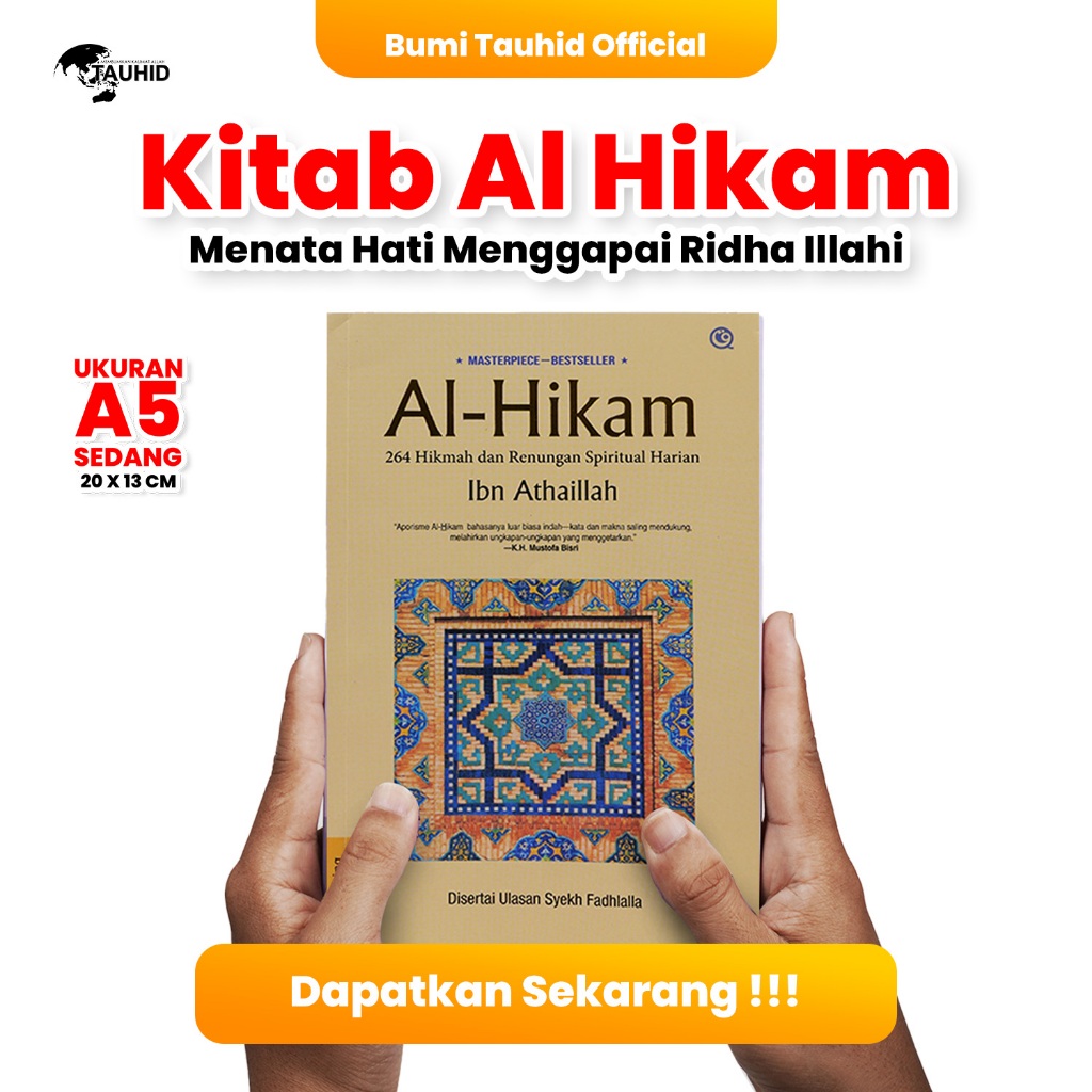 Jual Kitab Al Hikam Ibnu Athaillah | Kitab Tasawuf Terjemah | Al Hikam: 264 Hikmah dan Renungan ...
