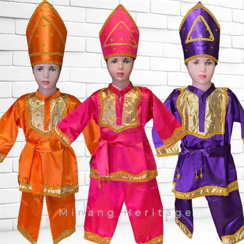 Jual Baju Adat Padang Anak Laki-laki / Baju Tari Padang/ Baju karnaval ...