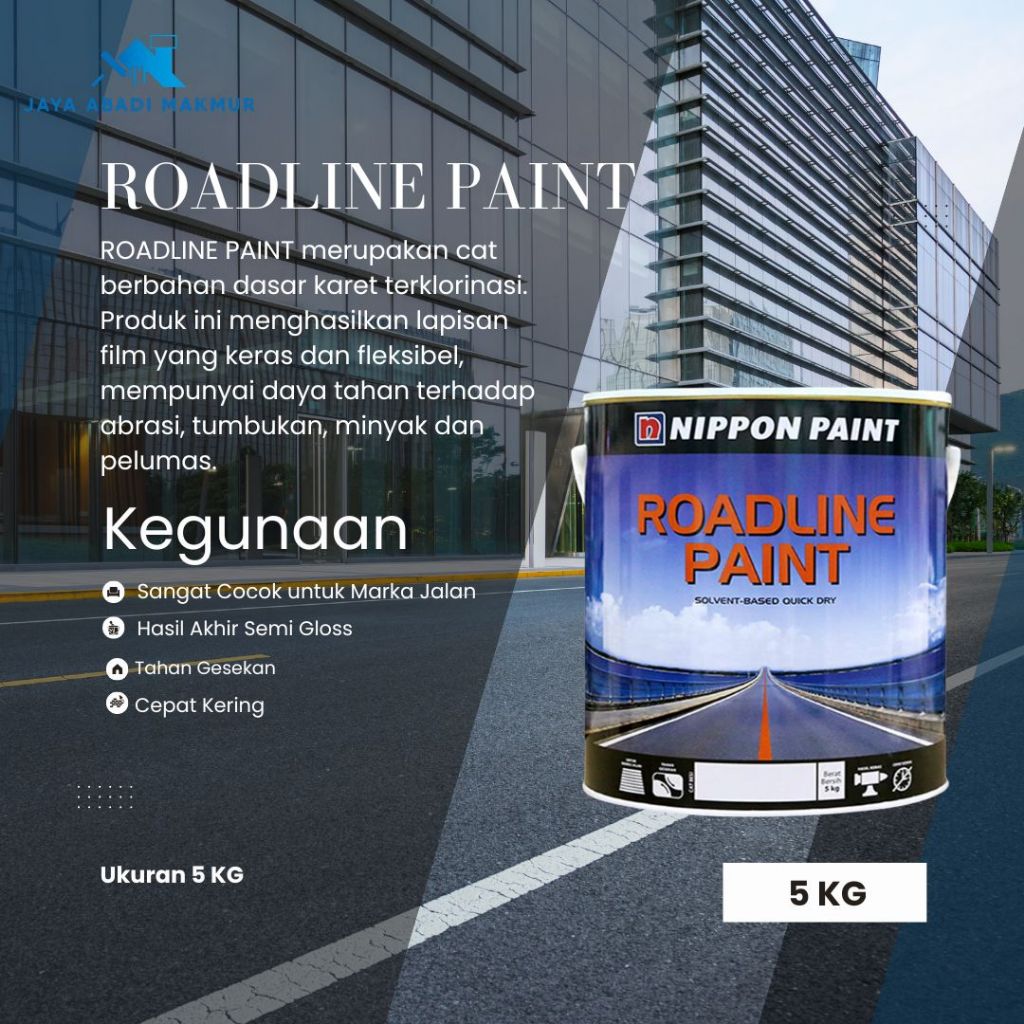 Jual Nippon Paint Roadline Paint 5 kg / Cat Marka Jalan (Cat Jalan ...