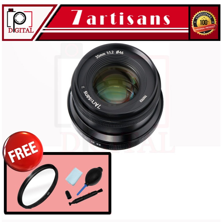 Jual LENSA FIX 7ARTISANS 35MM F1.2 MARK II LENS CANON SONY FUJI ...