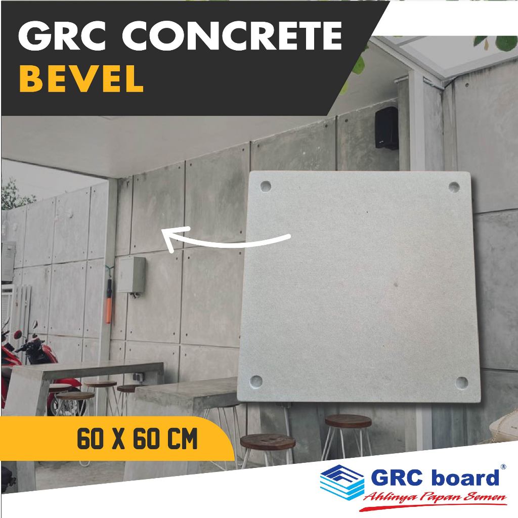 Jual GRC Concrete Panel / Bevel / 1 x 60 x 60 cm / Fibersemen | Shopee ...