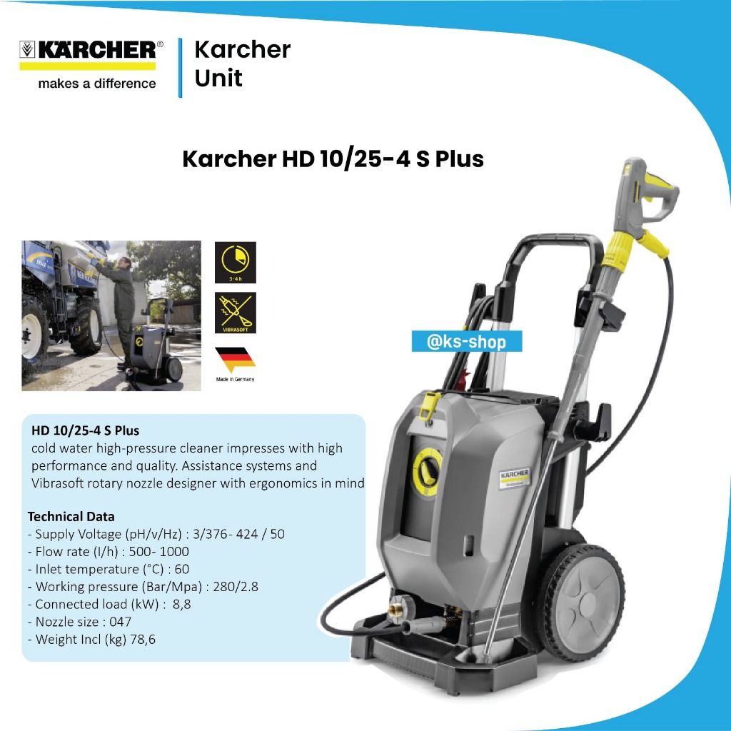 Jual High-Pressure Washer HD 10/25-4 S Plus | Karcher | Cold Water High ...