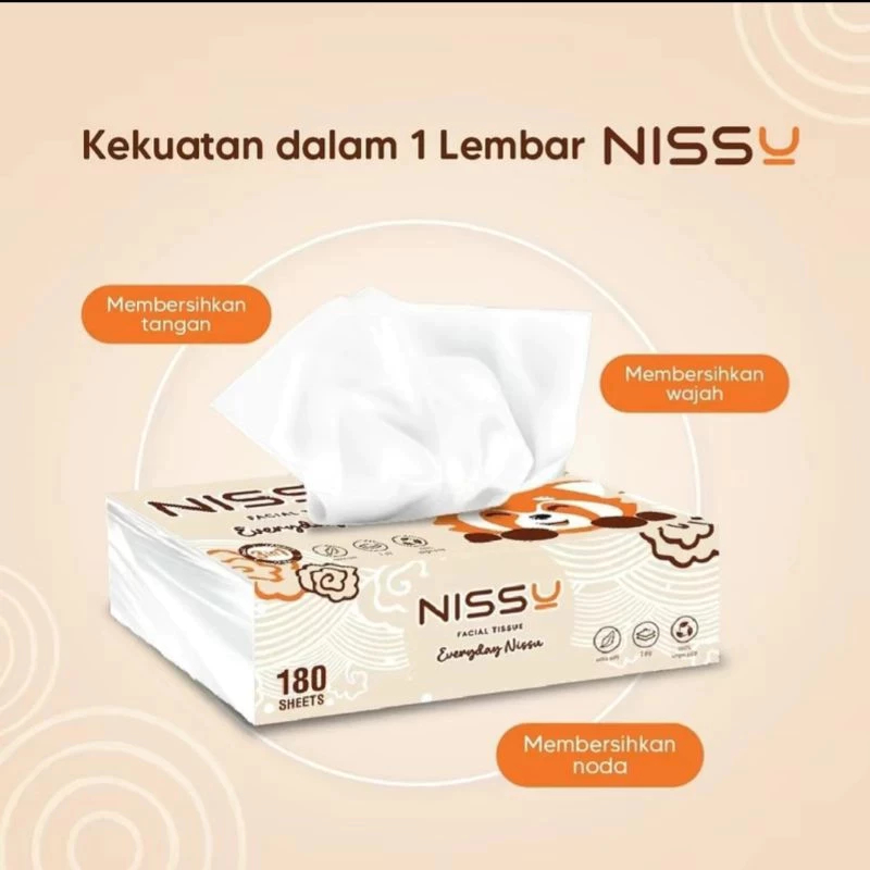 Jual Tisu Tissue Nissu Facial 2Ply 180 Sheets | Shopee Indonesia