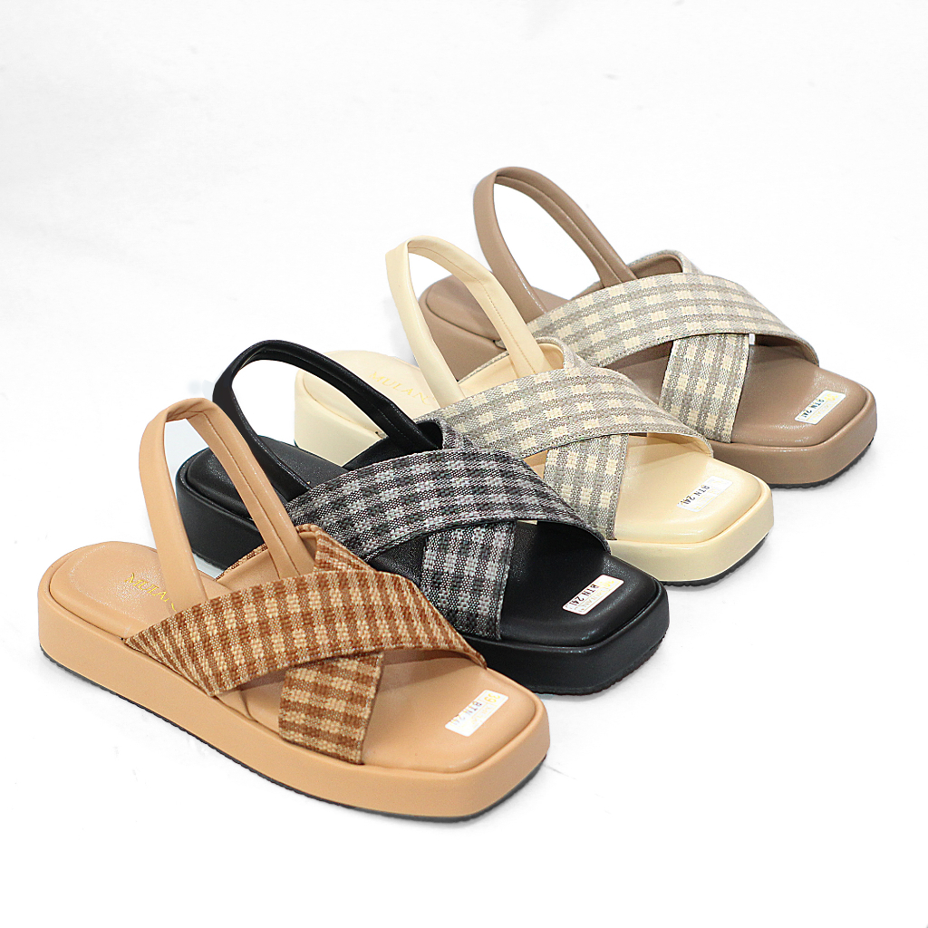 Jual SANDAL TALI WANITA PLATFORM SENDAL TERBARU KEKINIAN MURAH KULIT ...