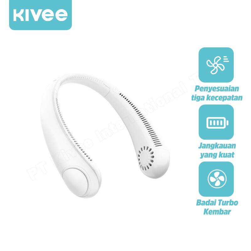 Jual KIVEE Kipas Angin Mini Portable Leher 1200mAh 3 Speed Adjustable ...