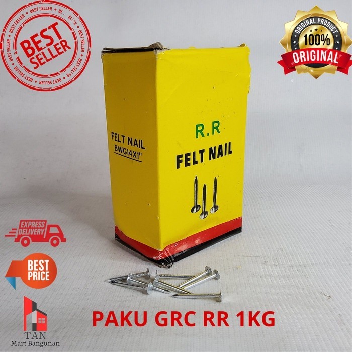 Jual Paku Grc Kalsiboard Calciboard Nails Merk RR 1 KG Berkualitas ...