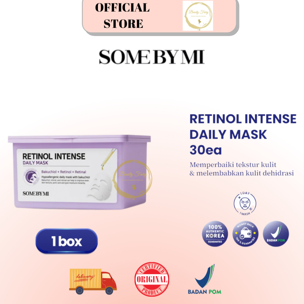 Jual SOME BY MI SOMEBYMI Retinol Intense Daily Mask (30pcs in 1 ...