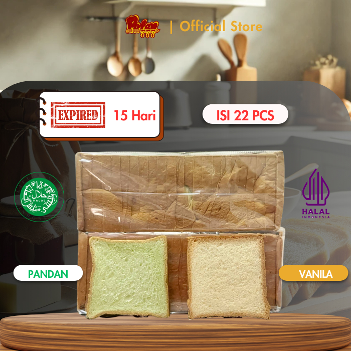 Jual Roti Tawar Paten Vanila / Pandan 22 Slices | Shopee Indonesia