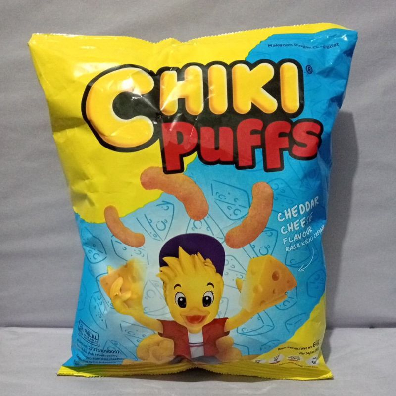 Jual Chiki Puffs Cheddar Cheese Flavour Rasa Keju Cheddar 60g | Shopee ...