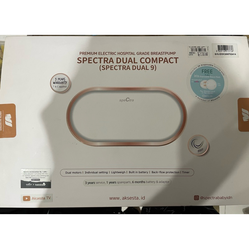 Jual Pompa ASI Spectra Dual Compact 9 (preloved) | Shopee Indonesia