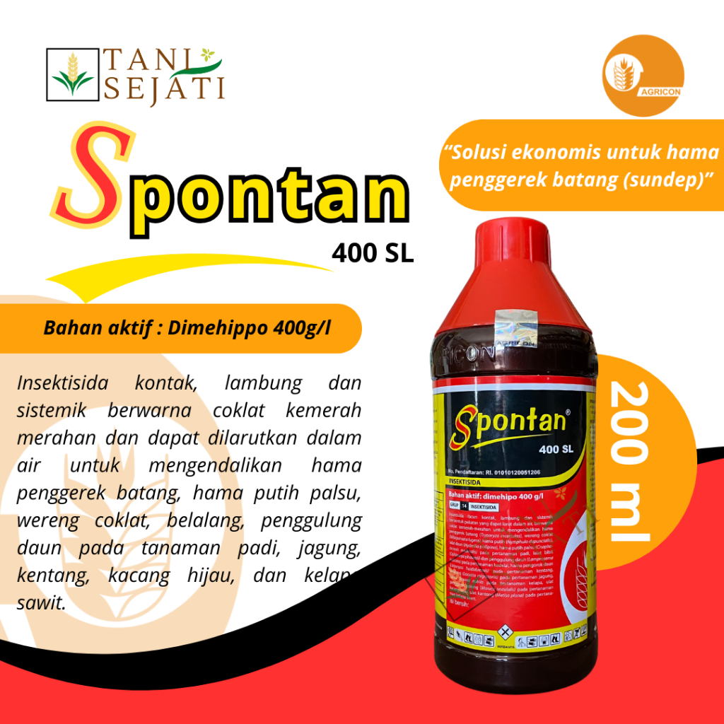 Jual Spontan 400 SL 200ml Insektisida sistemik kontak dan lambung untuk ...