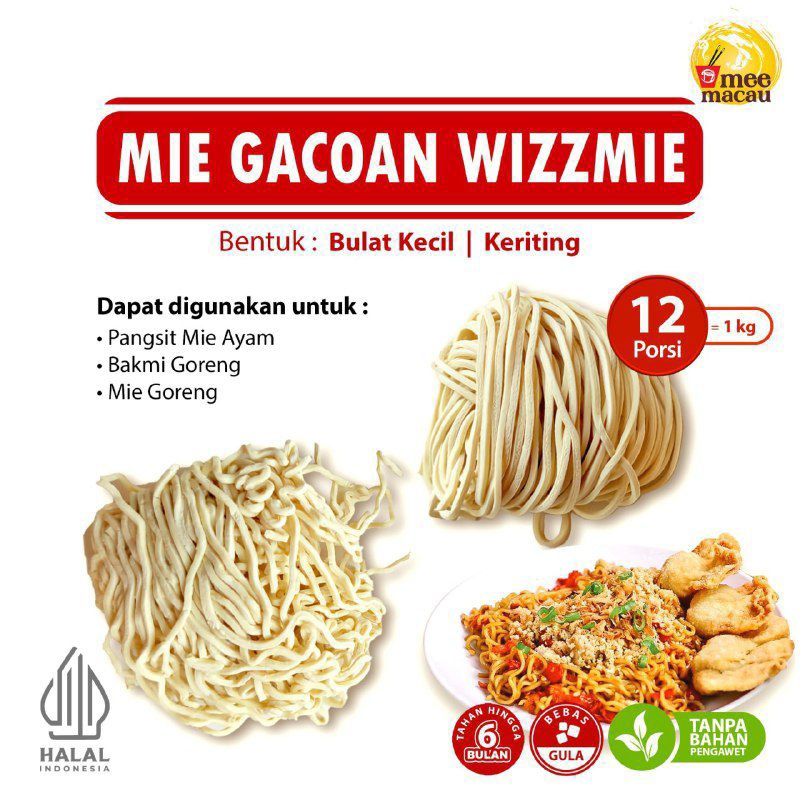 Jual Mie Gacoan Wizzmie Jebew 1kg 12 Porsi Mentah | Mie Basah Termurah ...