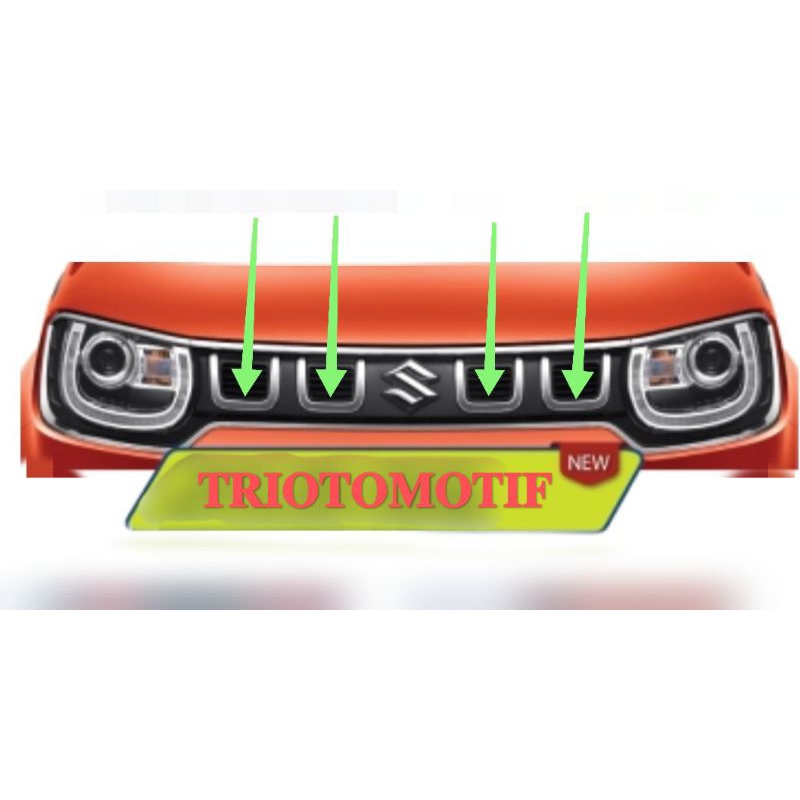Jual garnish grille radiator suzuki new ignis original | Shopee Indonesia