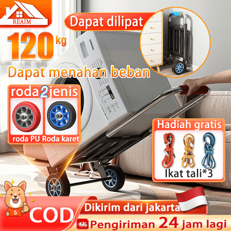 Jual Reaim Trolley Trolley barang serbaguna Beli Makanan dan Belanja ...