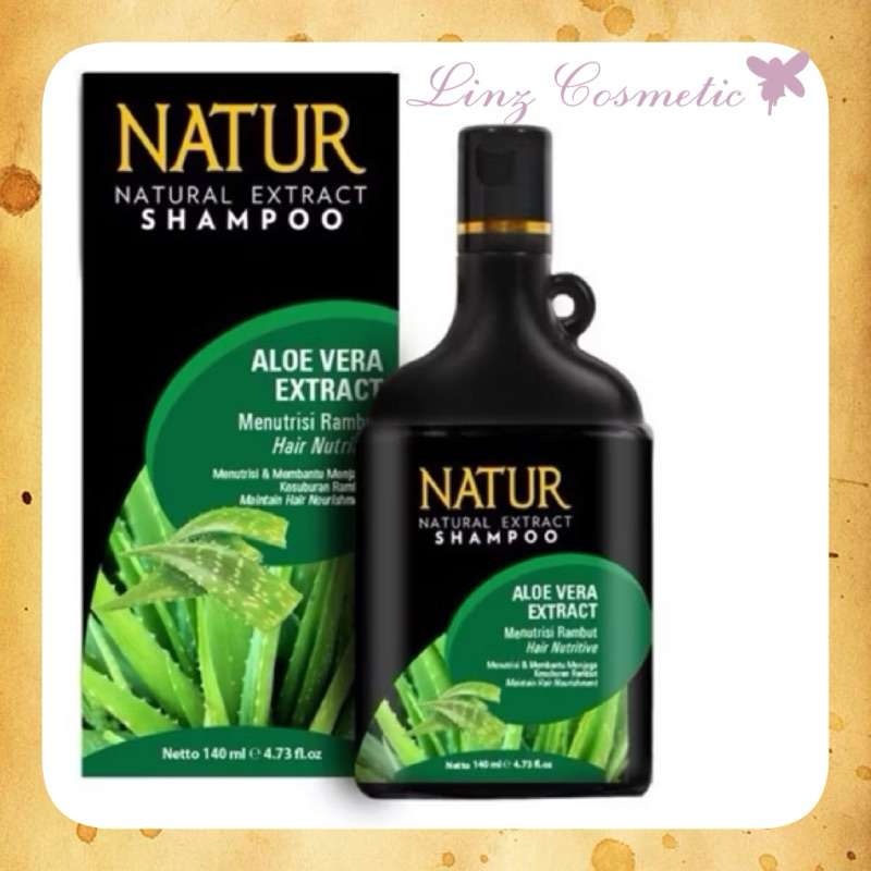 Jual Natur Shampoo Aloe Vera Extract 140ml | Shopee Indonesia