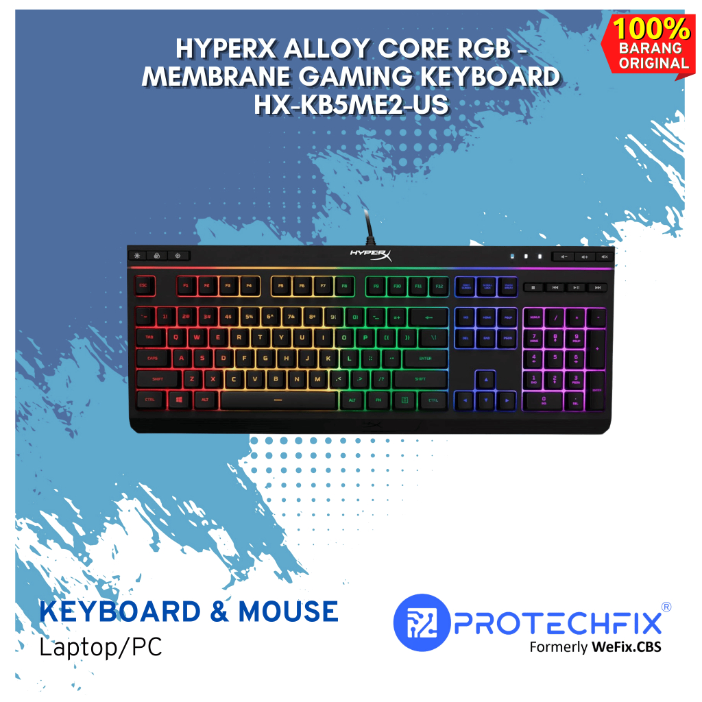 Jual HyperX Alloy Core RGB USB Membrane Gaming Keyboard - Black (HX ...