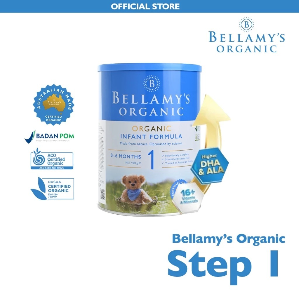 Jual Bellamys Organic Formula Step 1 0-6 Bulan / Step 3 1-3 Tahun ...