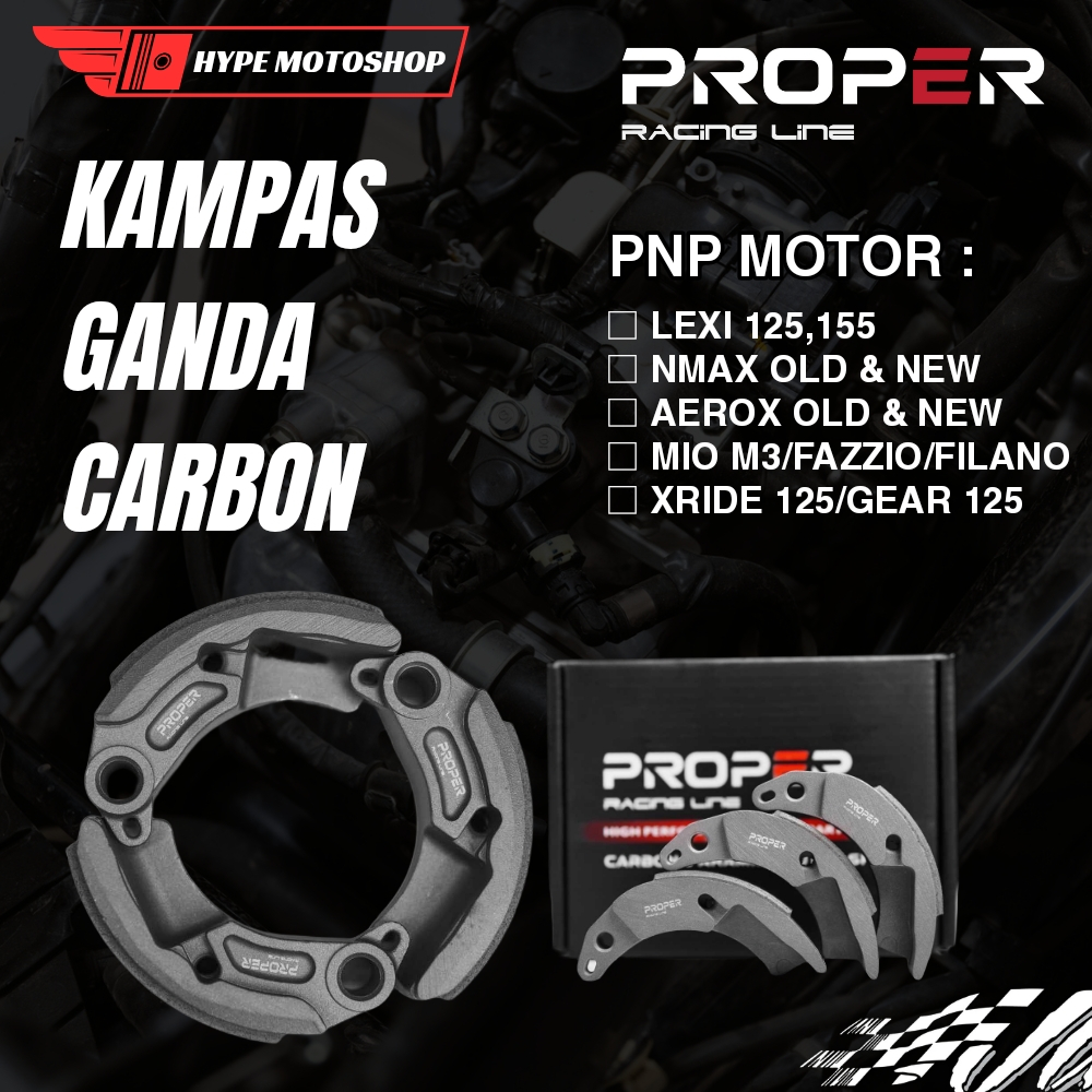 Jual Kampas Ganda Proper Racing Line Untuk Motor Yamaha Nmax 2dp Kampas ...