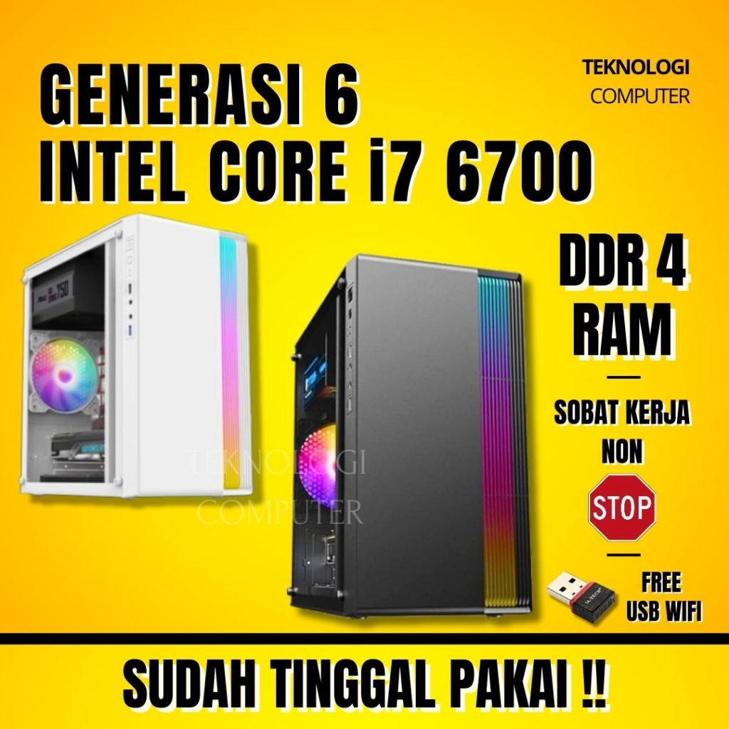Jual Core i7 ‖ Gen 6 ‖ DDR 4 ‖ PC Only ‖ Kantor Editing ‖ CPU Rakitan Komputer | Shopee Indonesia