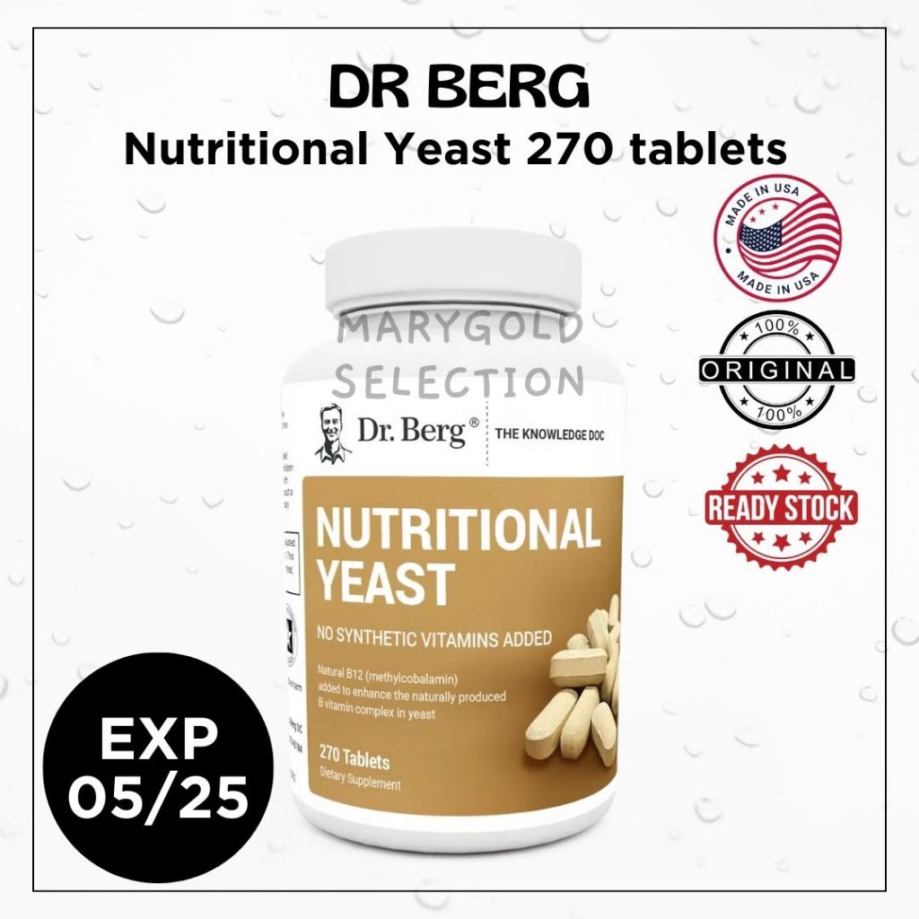 Jual Dr Berg Nutritional Yeast Vitamin B12 Methylcobalamin B12, 270 ...