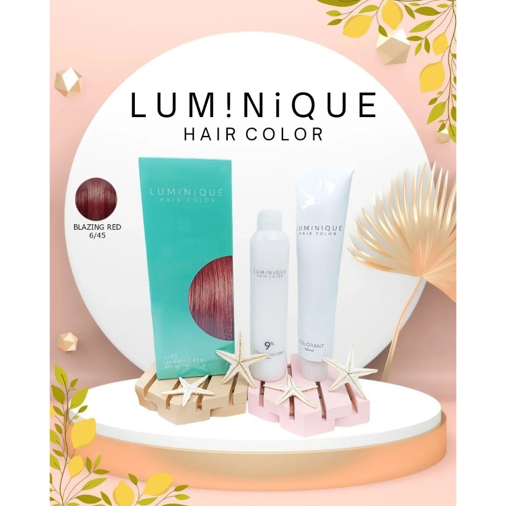 Jual Luminique Hair Color 6/45 Blazing Red pewarna cat rambut low ...