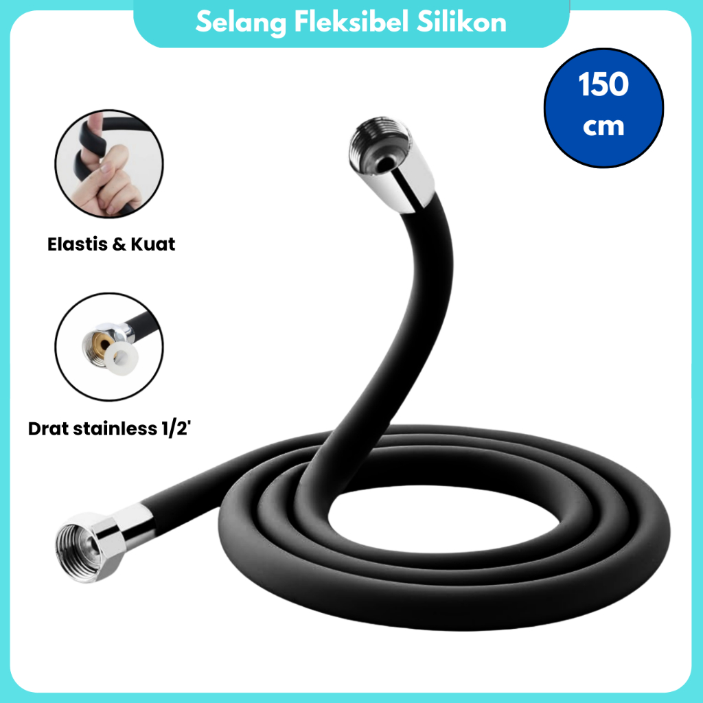 Jual Selang Shower Selang Flexsibel Silicon Selang Handshower Selang ...