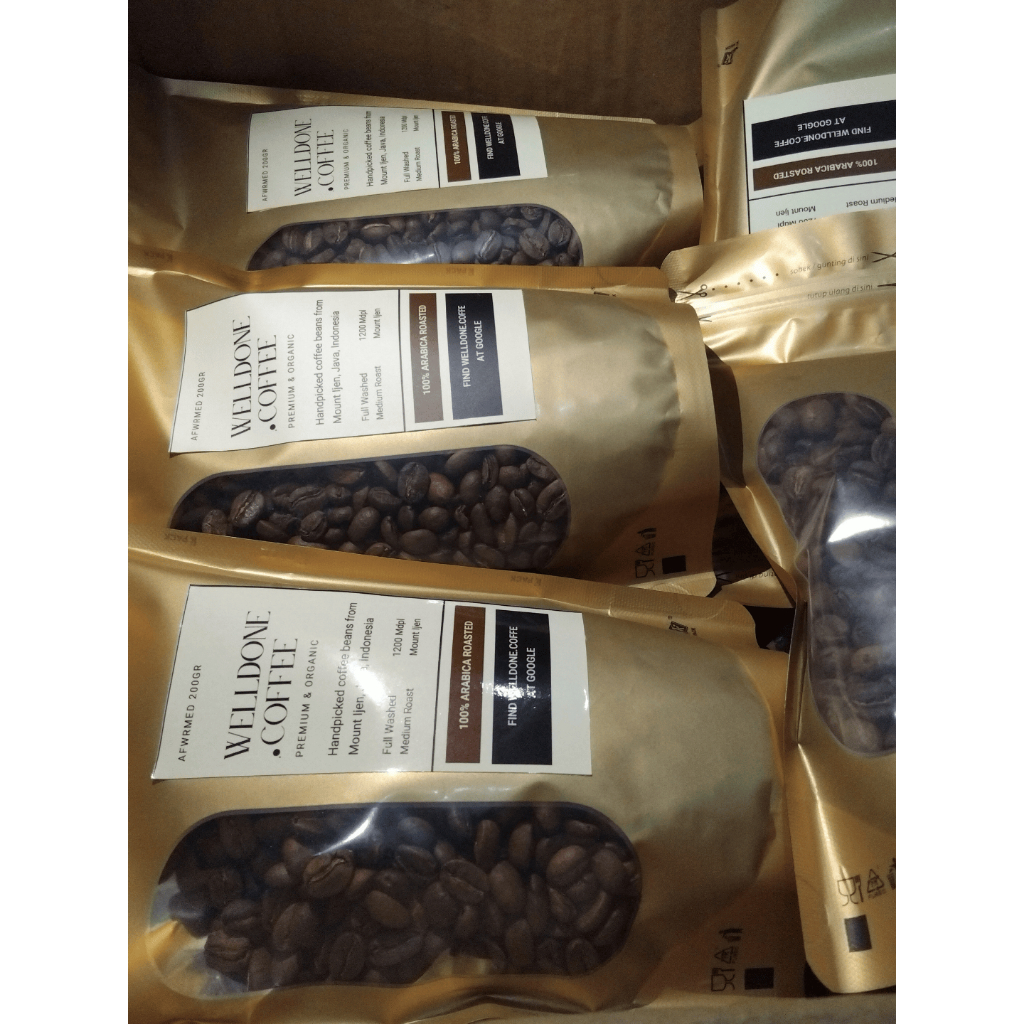 Jual Biji Kopi Robusta Roasted 200gr – Robusta Premium dari Gunung Ijen ...