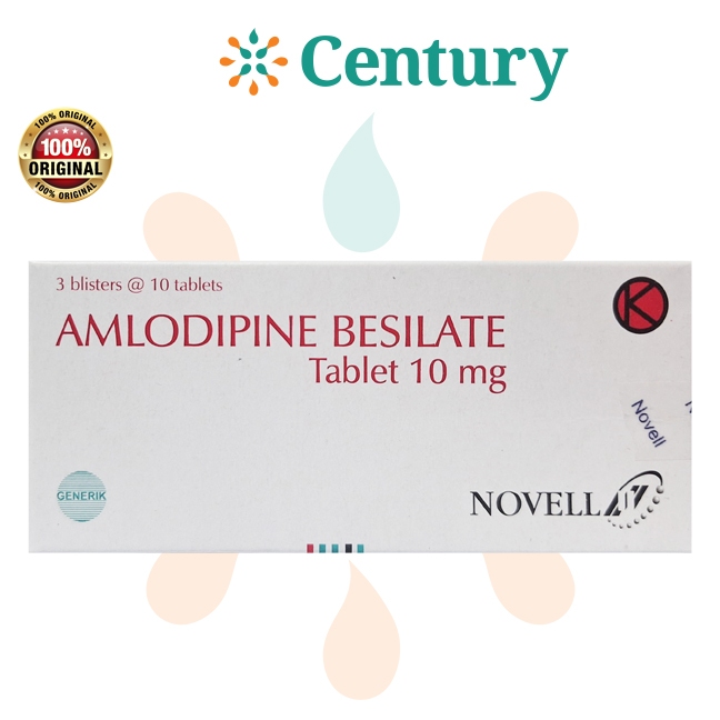 Jual AMLODIPINE 10MG 1 STRIP 10 TABLET (GEN-NVL) / HIPERTENSI / JANTUNG ...