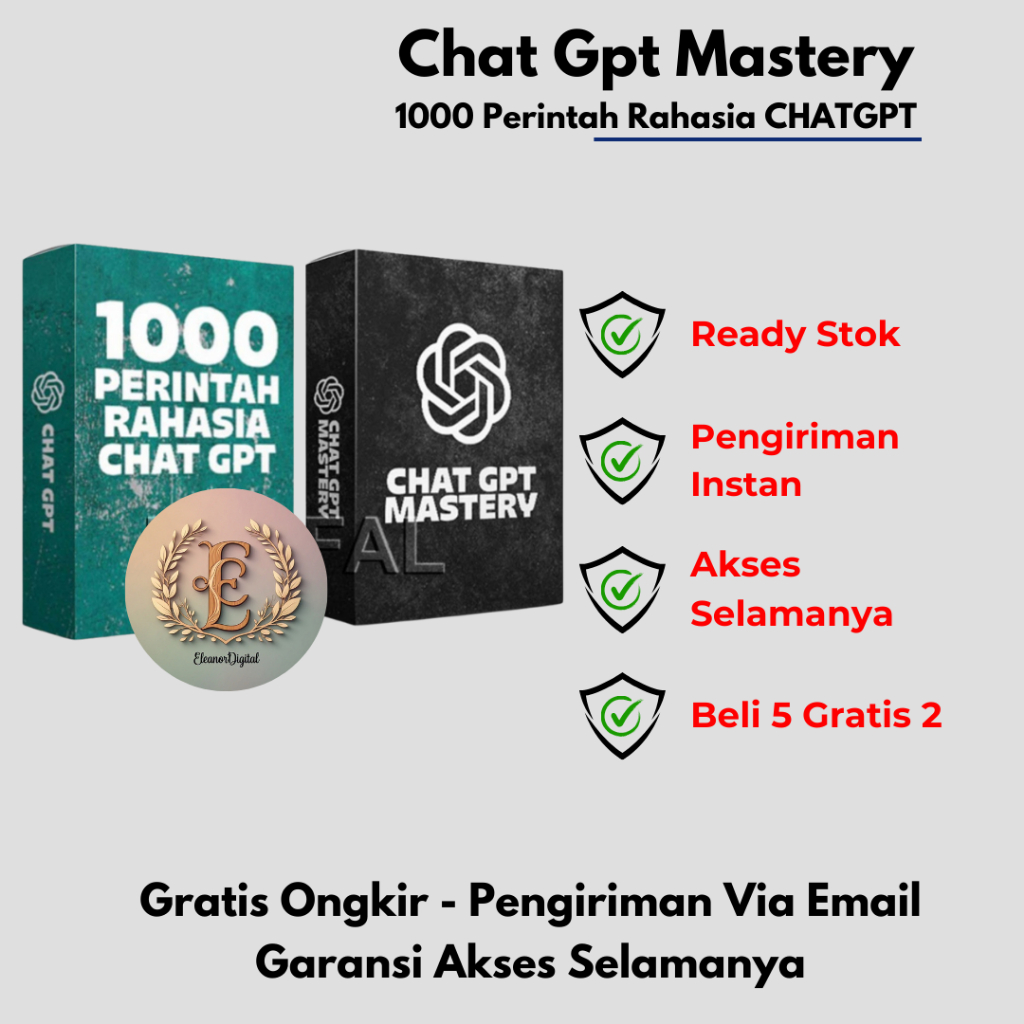 Jual ChatGPT Mastery & 1000 Prompt ChatGPT Content Monetizer + Banyak BONUS Belasan Materi AI ...