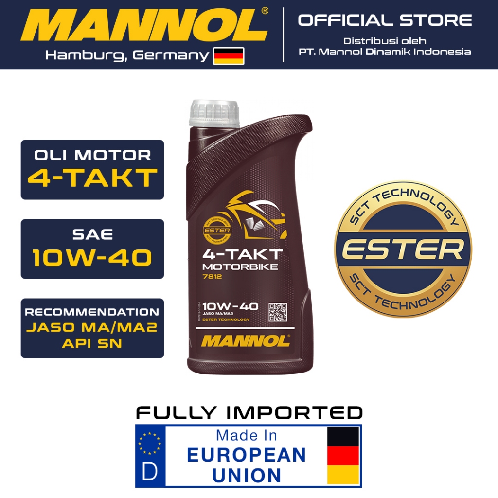 Jual Oli Mannol 7812 - 4-Takt Motorbike 10W-40 | Shopee Indonesia