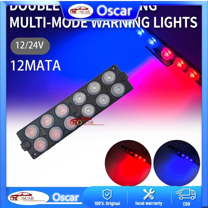 Jual Lampu LED Kolong 12 Mata Kedip Strobo Flash Kedap Kedip Blitz DC 12 Volt / 24 Volt Mobil ...