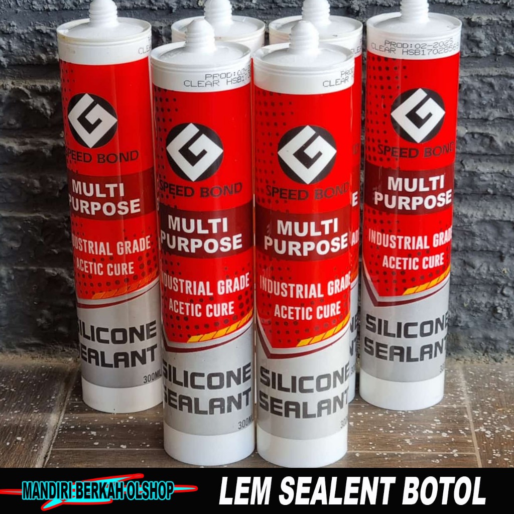 Jual Lem Sealant / Silen Botol White / Clear / Black / Coklat Asam 300 ...