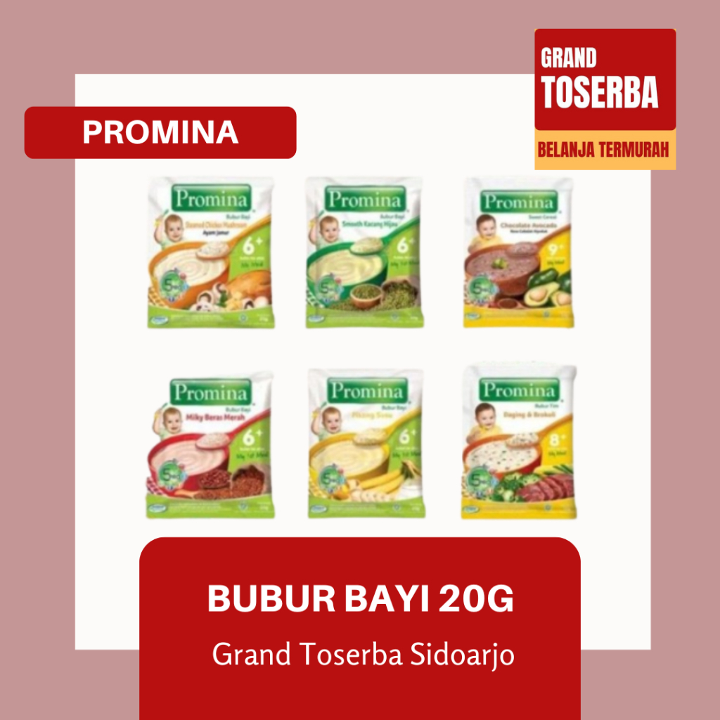 Jual PROMINA MI BATITA 1+ / SWEET CEREAL 9+ / NASI TIM 100g / BUBUR BAYI 20g | Shopee Indonesia