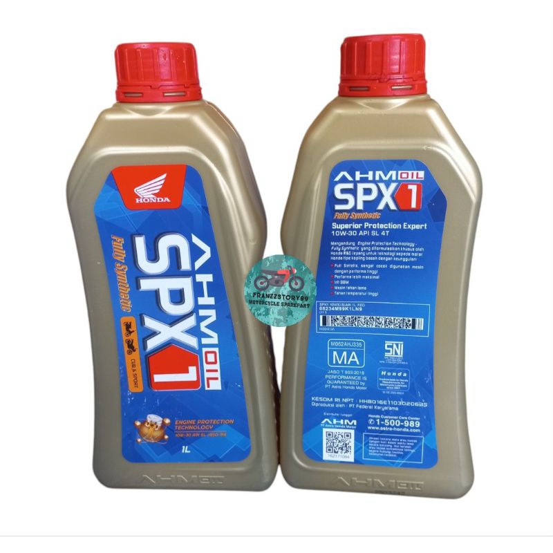 Jual Oli AHM SPX 1 10W-30 1 LITER | Shopee Indonesia