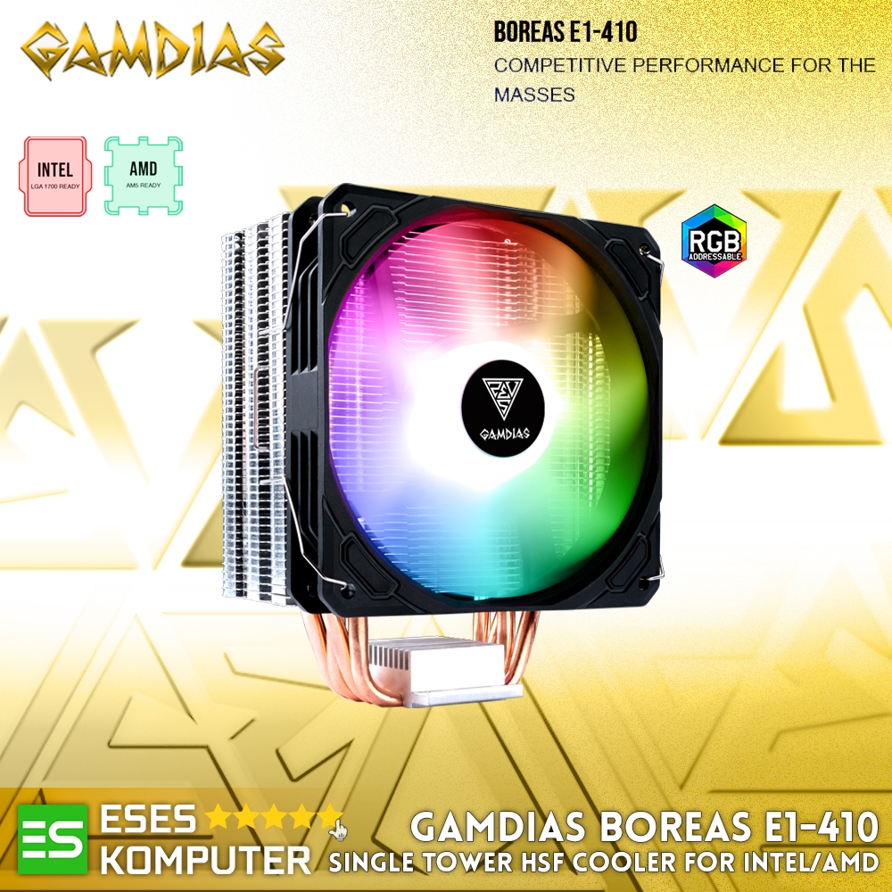 Jual HSF GAMDIAS E1-410 ARGB | Single Tower Air CPU Cooler for Intel ...