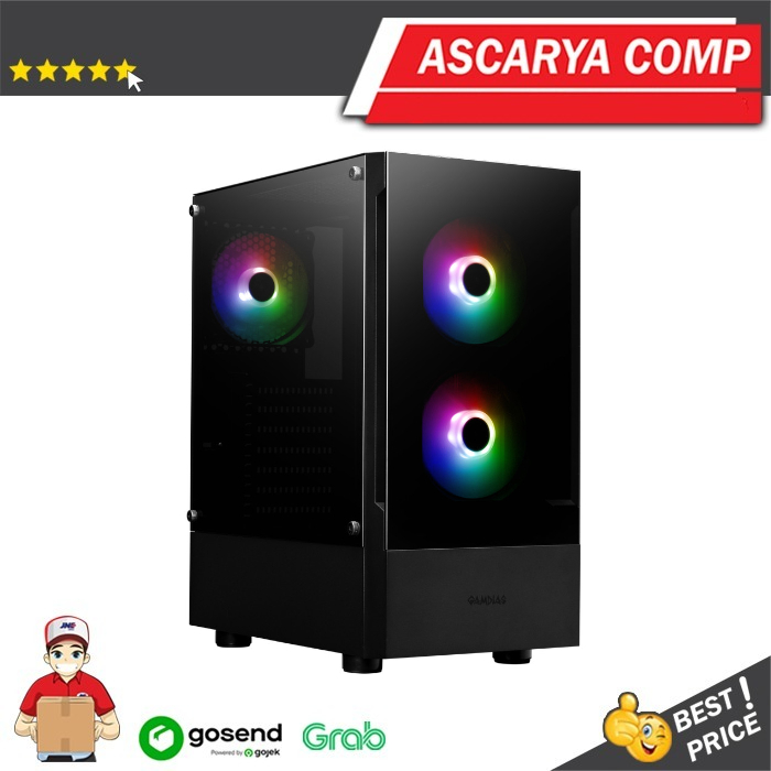 Jual Casing GAMDIAS TALOS E3 Tempered Glass Free 3Xfan ARGB - Case ...