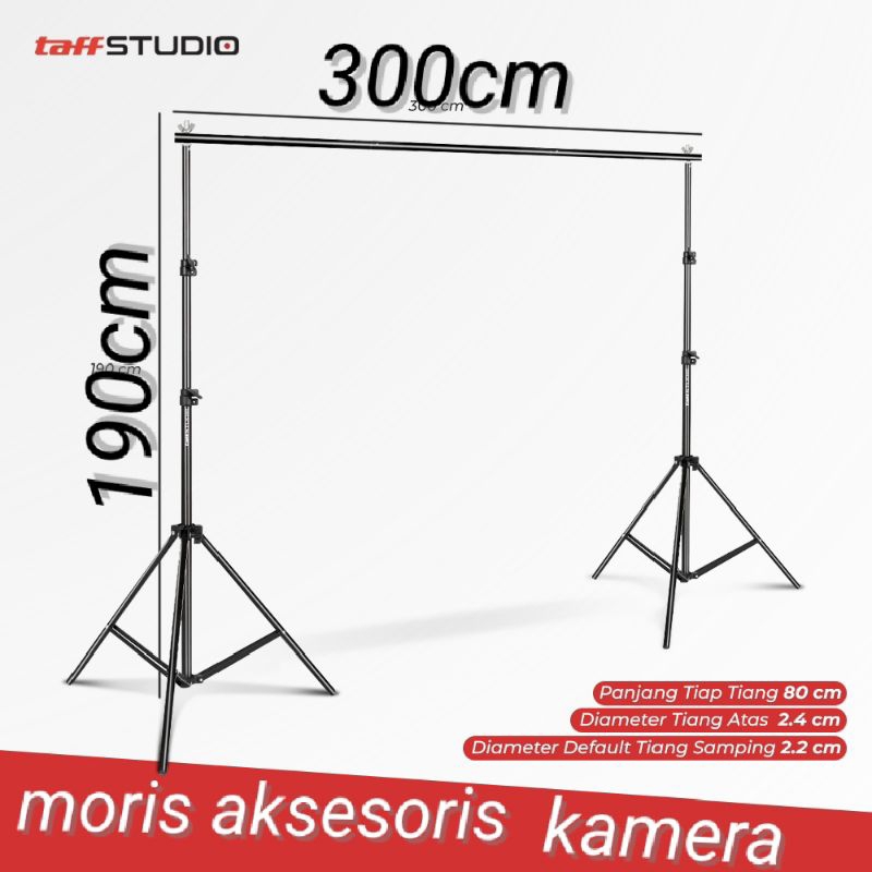 Jual Stand backdrop stranding layar photo studio standing background ...