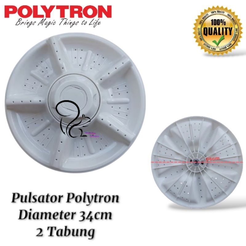 Jual POLYTRON PWM 9555 Pulsator Mesin Cuci 2 Tabung Baling Baling ...