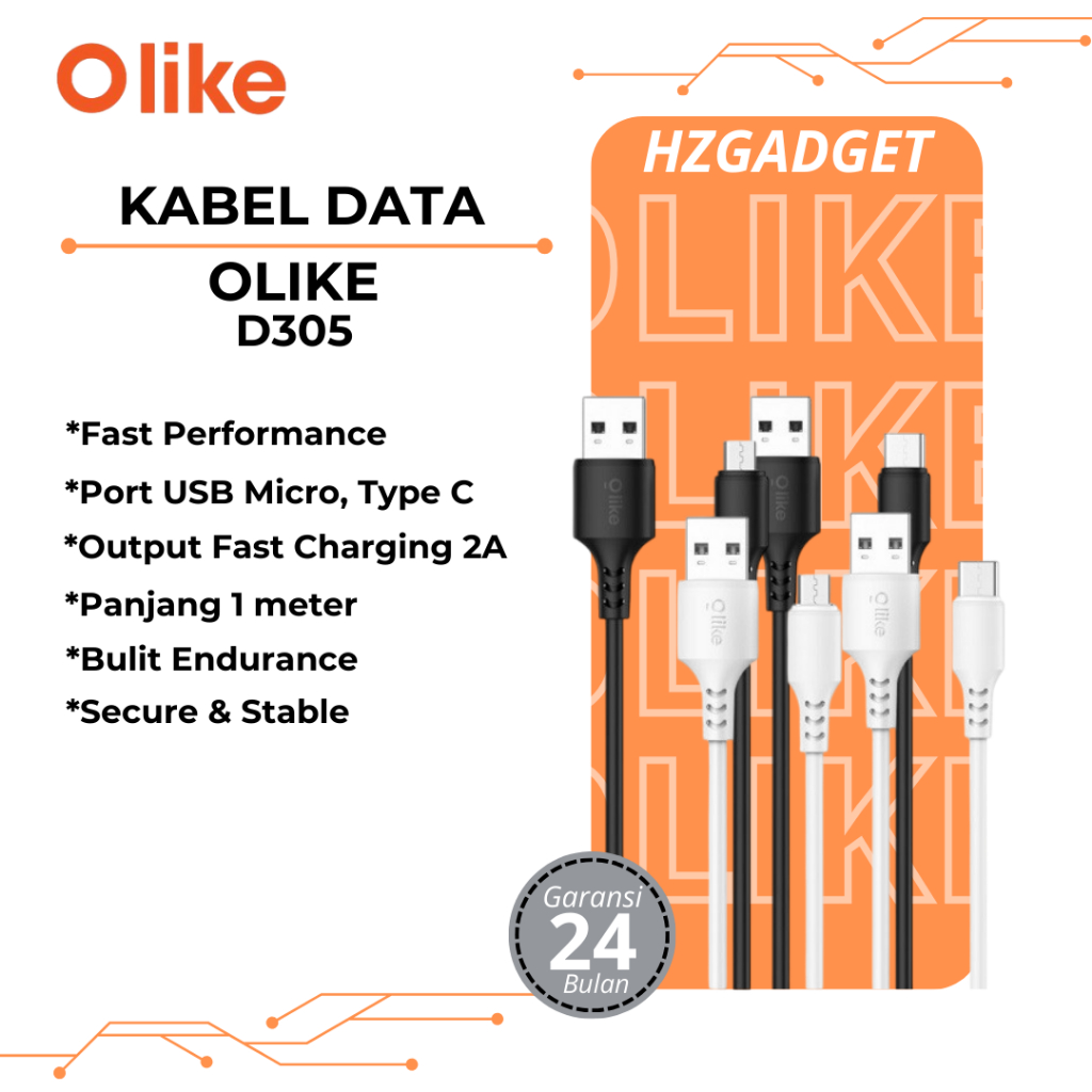 Jual Kabel Data D305 Micro, Type-C Fast Charging 2A | Shopee Indonesia