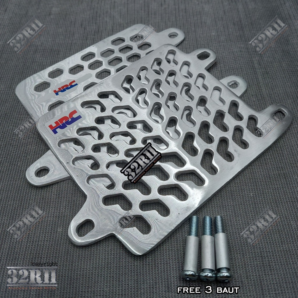 Jual cover tutup radiator silver vario 125 150 pcx 150 adv 150 FREE ...